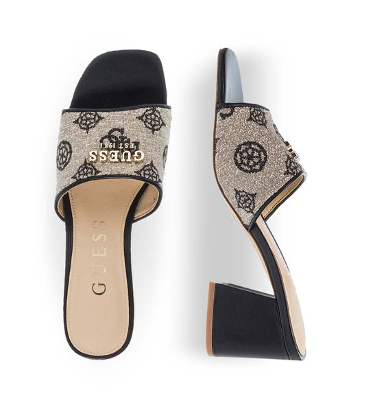 Γυναικεία Mules Guess Fljgaifal03 - ΜΑΥΡΟ | Parex