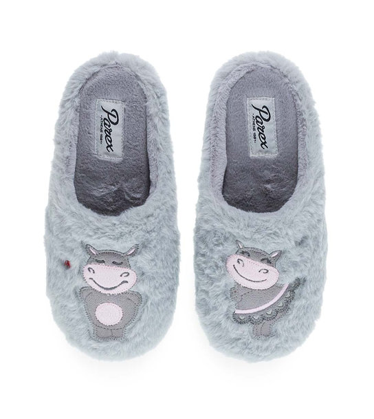 Γυναικείες Παντόφλες Σπιτιού Parex 10132042 - ΓΚΡΙ | Parex