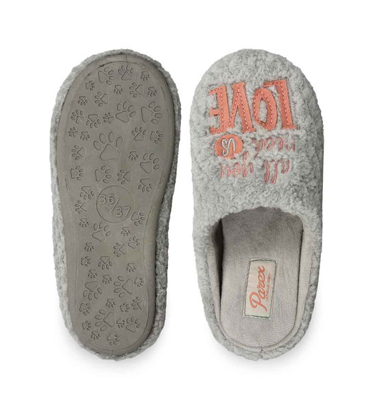 Γυναικείες Παντόφλες Σπιτιού Parex 10124027 - ΓΚΡΙ | Parex