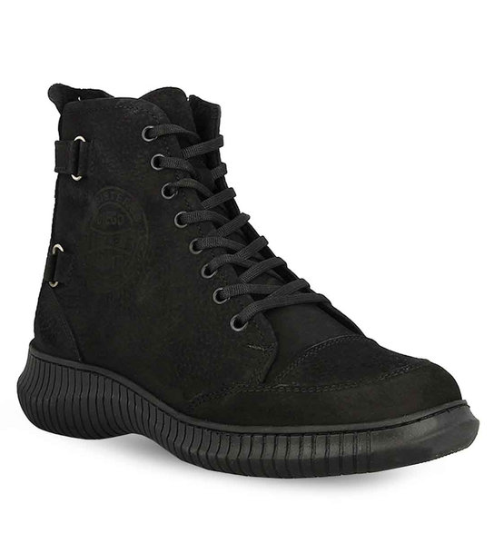 Women's Leather Ankle Boots Diego Carlotti 10326373 - ΜΑΥΡΟ | Parex